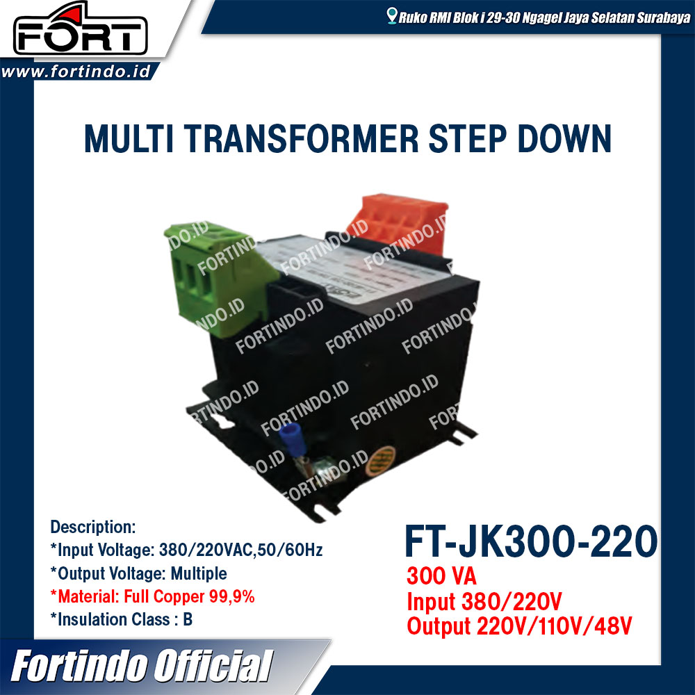 Multi Trafo Transformer Step Up Down FT-JK300-220 300VA Output Voltage ...