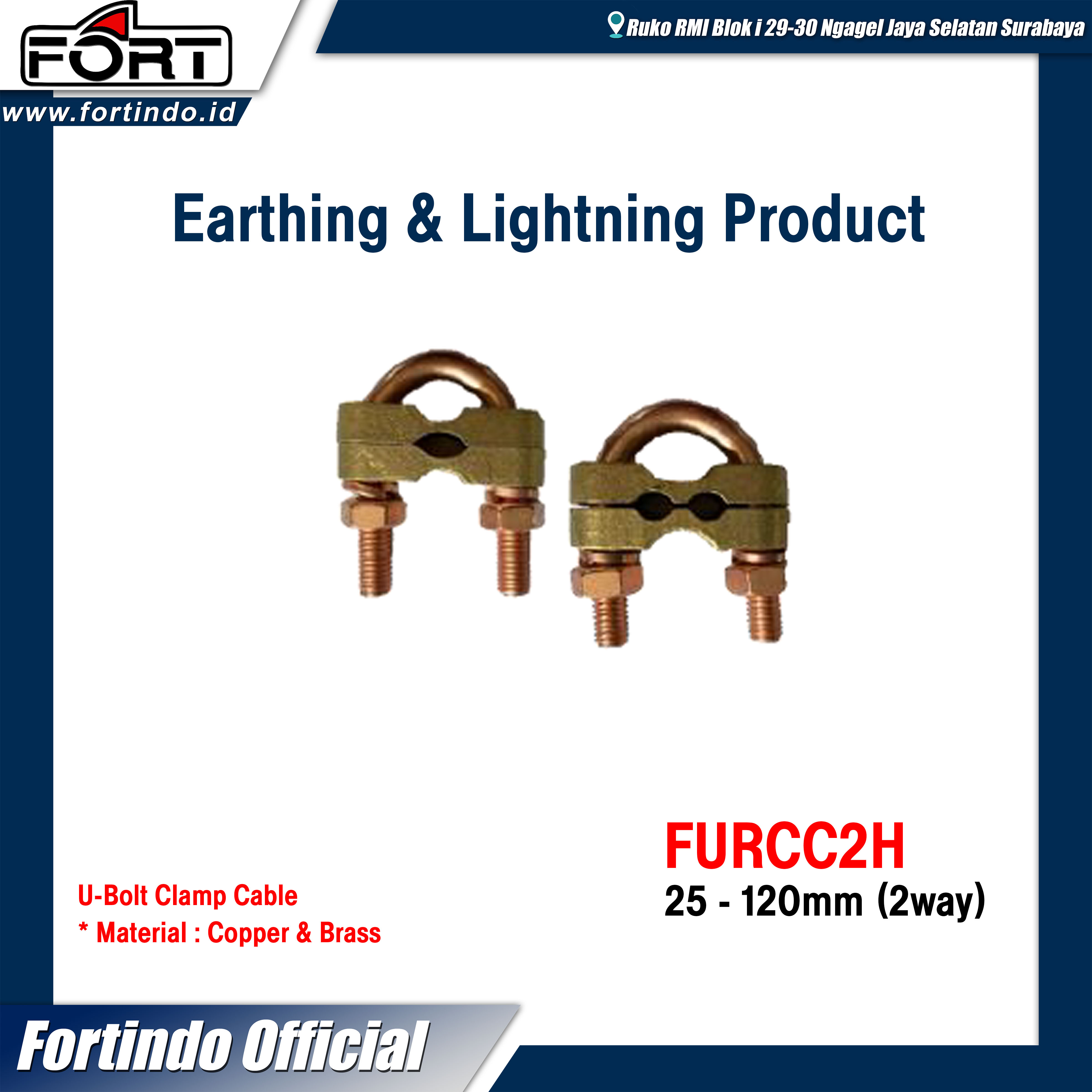 U-Bolt Clamp Cable FURCC2H Merk FORT – fortindo.id
